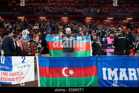 Qarabag fans before the UEFA Champions League, league phase match at ...