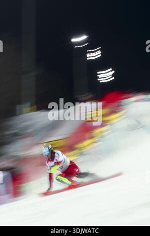 SCHLADMING, AUSTRIA - JANUARY 28: first place Henrik Kristoffersen of ...