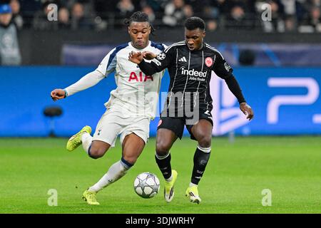 FRANKFURT, GERMANY - JANUARY 28: Destiny Udogie (Tottenham Hotspur, 13 ...