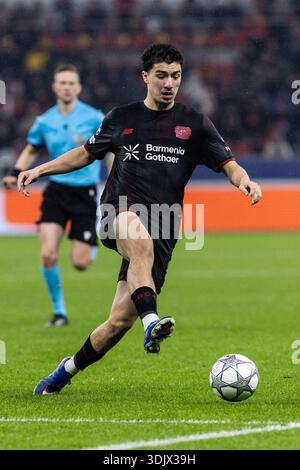 Ibrahim Maza of Bayer 04 Leverkusen during the UEFA Champions League ...