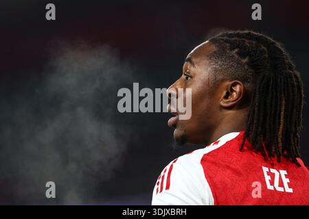 LONDON, UK - 28th Jan 2026: Myles Lewis-Skelly of Arsenal during the ...