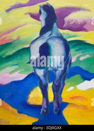 'Blaues Pferd II' (Blue Horse II) is a painting by Franz Marc ...