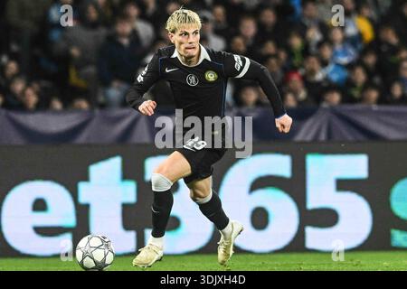 Alejandro Garnacho of Chelsea FC in action during the Uefa Champions ...