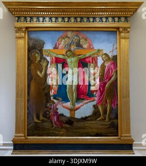 The Trinity with Saints Mary Magdalen and John the Baptist, Sandro ...