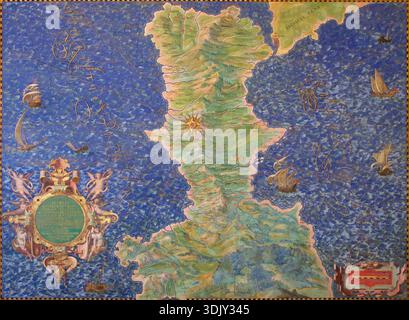 Map of Calabria Stock Photo - Alamy