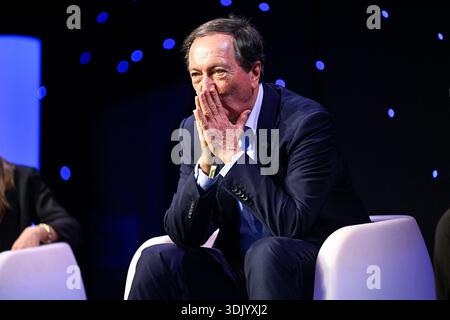 Michel-Edouard Leclerc during a meeting of the New Republic Night of ...