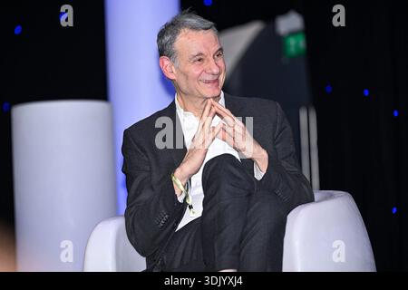 Bruno Cautres during a meeting of the New Republic Night of Renaissance ...