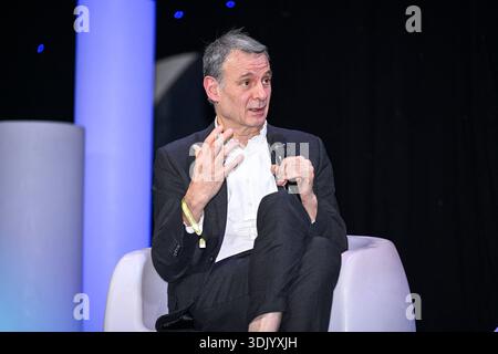 Bruno Cautres during a meeting of the New Republic Night of Renaissance ...