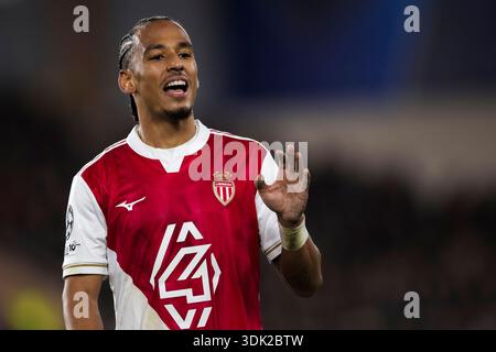 Thilo Kehrer of AS Monaco gestures during the UEFA Champions League ...