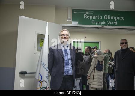 Milan, Niguarda Hospital, Inauguration and ribbon-cutting ceremony of ...
