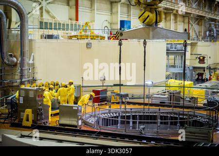 Dukovany Nuclear Power Plant workers during inspection and maintenance ...