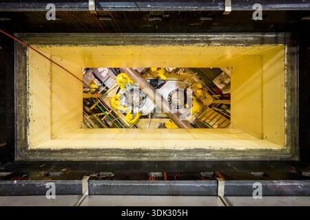 Dukovany Nuclear Power Plant workers during inspection and maintenance ...