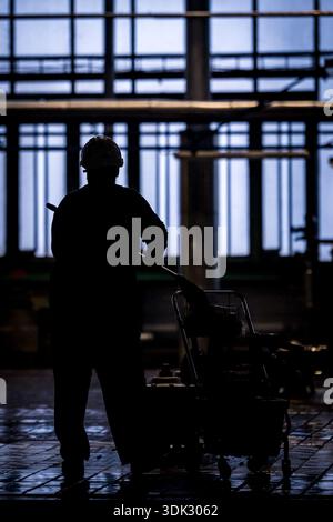 Dukovany Nuclear Power Plant engine room of the first and second ...