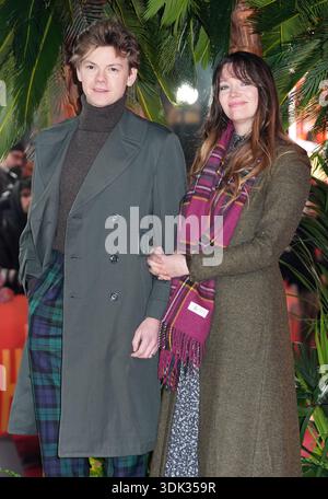 Talulah Riley and Thomas Brodie-Sangster attend the Send Help UK ...