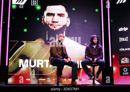 Bakhram Murtazaliev during a press conference at The Glasshouse ...