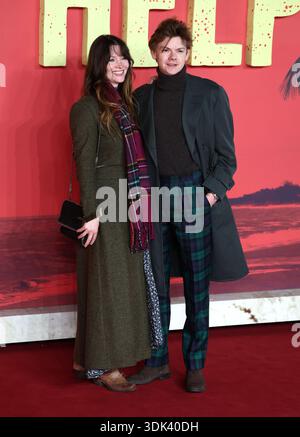 Talulah Riley and Thomas Brody Sangster attend the Send Help UK ...