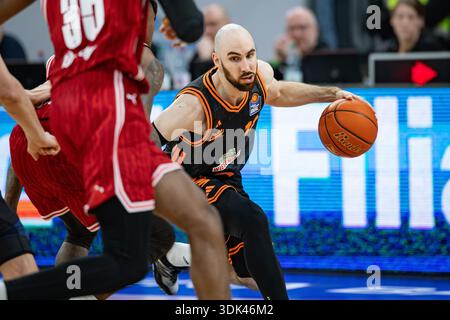 28 January 2026, Bavaria, Bamberg: Basketball, Bundesliga, Season 2025 ...