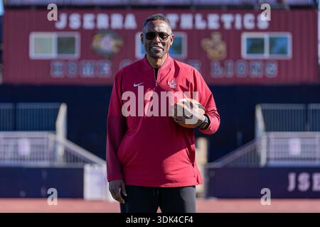 JSerra Lions football Head Coach Hardy Nickerson poses with Sports ...