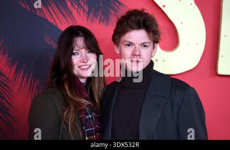 Talulah Riley and Thomas Brody Sangster attend the Send Help UK ...
