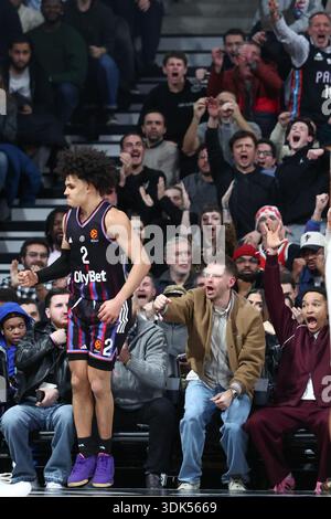 Guard Nadir HIFI (#2 Paris Basket) during the Betclic Elite game Paris ...