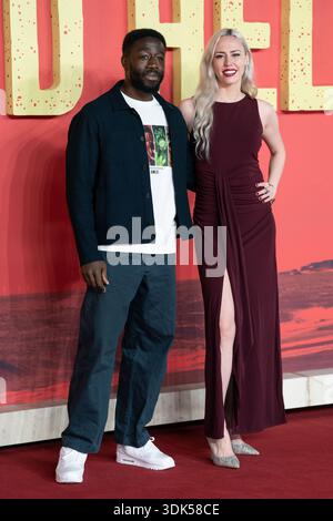 Ross Garshong and Ellie Buckley attend the "Young Sherlock" World ...