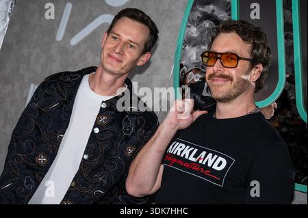 Tim Zientek, Greg Trimmer attend the Warner Music Group Pre-Grammy ...