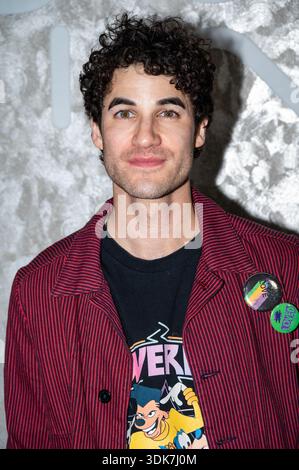 Darren Criss attends the Warner Music Group Pre-Grammy awards party on ...