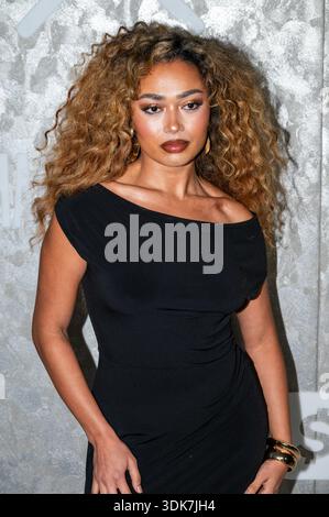 Jazlyn Martin attends the Warner Music Group Pre-Grammy awards party on ...
