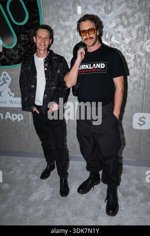 Tim Zientek, Greg Trimmer attend the Warner Music Group Pre-Grammy ...