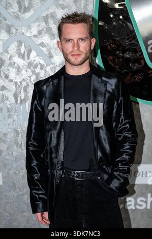 August Getty attends the Warner Music Group Pre-Grammy awards party on ...
