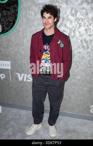 Darren Criss attends the Warner Music Group Pre-Grammy awards party on ...