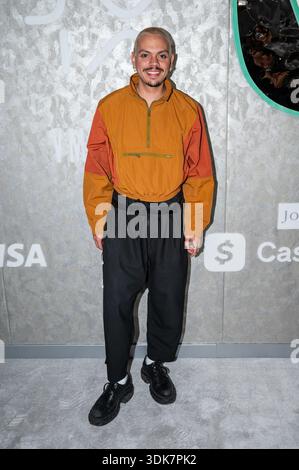 Evan Ross attends the Warner Music Group Pre-Grammy awards party on ...