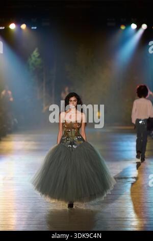 Berlin, Germany, 30st Jan, 2026. Model on runway at Danny Reinke on ...