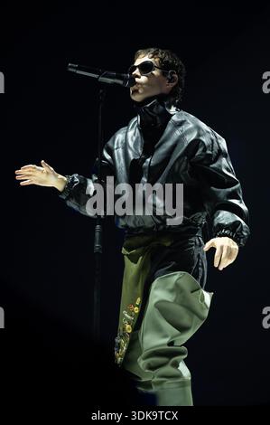 Singer Christian Senra known for Sen Senra during a performance at the ...