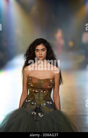 Berlin, Germany, 30st Jan, 2026. Model on runway at Danny Reinke on ...