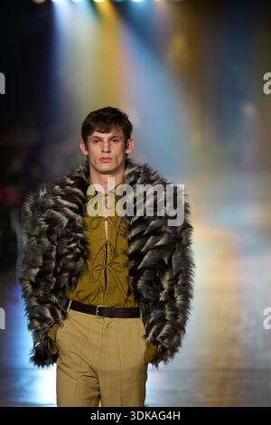 Berlin, Germany, 30st Jan, 2026. Model on runway at Danny Reinke on ...