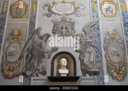 An angel with the face of Prime Minister Giorgia Meloni inside the ...