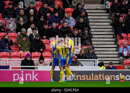 Finn Azaz of Southampton celebrates his goal to make it 0-1 during the ...