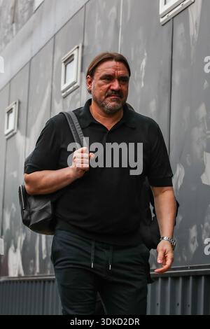 Daniel Farke manager of Leeds United arrives during the Premier League ...