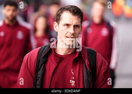 Arsenal performance manager Tom Allen before the Premier League match ...