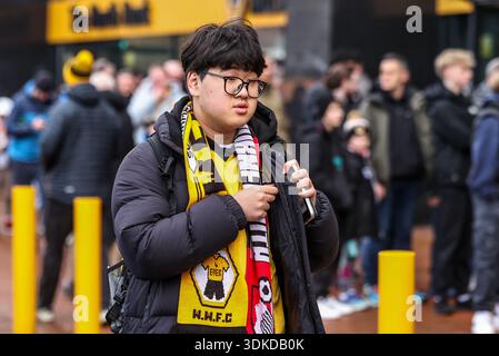Wolves fans arrive during the Premier League match Wolverhampton ...