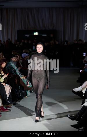 Berlin, Germany, 31st Jan, 2026. Model on runway at Orange Culture on ...