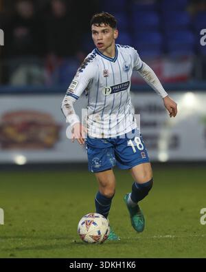Jamie Miley of Hartlepool United in action during the The Enterprise ...