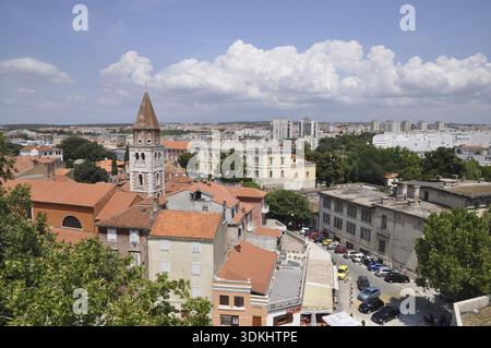 Kapetanova tower, Zadar, view, panorama, Croatia, Dalmatia, city ...