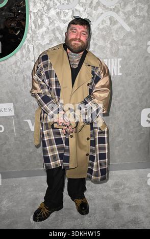 Teddy Swims attends the Warner Music Group Pre-Grammy awards party on ...