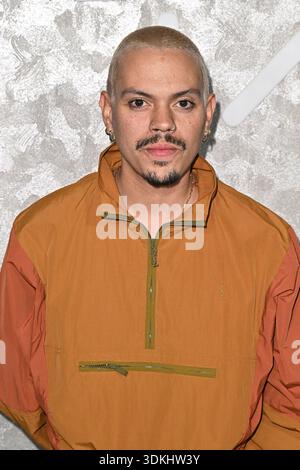 Evan Ross attends the Warner Music Group Pre-Grammy awards party on ...
