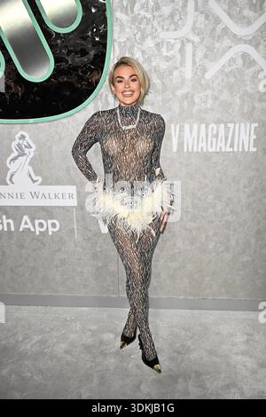 Tallia Storm attends the Warner Music Group Pre-Grammy awards party on ...