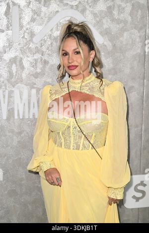 Becca Brazil attends the Warner Music Group Pre-Grammy awards party on ...
