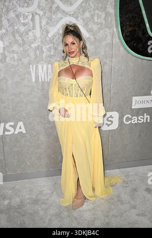 Becca Brazil attends the Warner Music Group Pre-Grammy awards party on ...