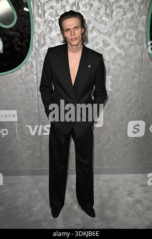 Taras Romanov attends the Warner Music Group Pre-Grammy awards party on ...